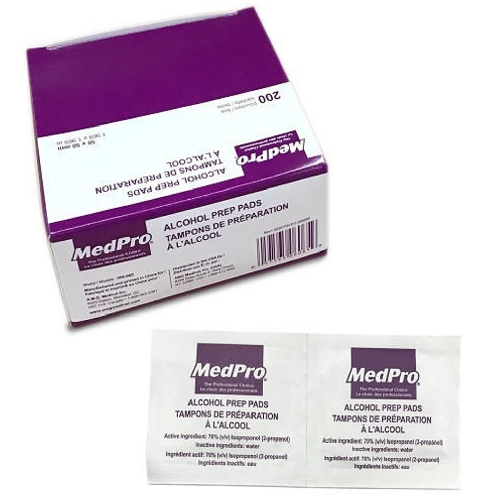 AMG MedPro Alcohol Swab Prep Pads – Essential Medical Supplies
