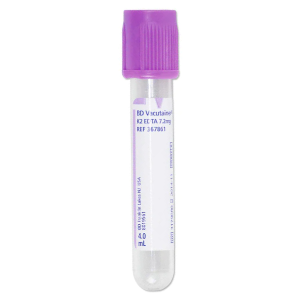 BD Vacutainer K2 EDTA (K2E) 7.2mg Blood Collection Tubes – Essential ...