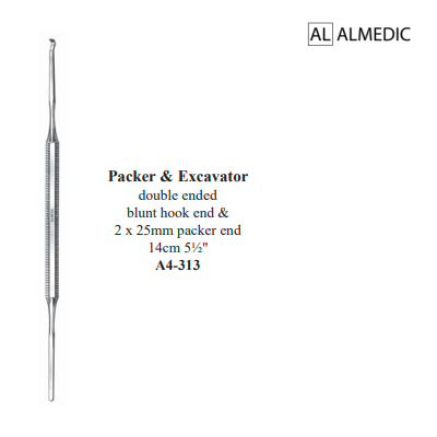 Almedic Packer & Excavator 5.5" – Essential Medical Supplies