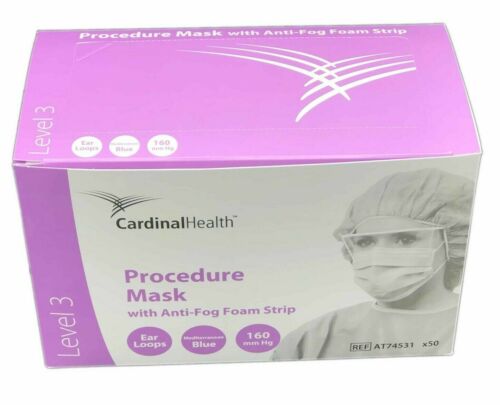 Cardinal Health™ ASTM Level 3 Procedure Mask, Earloop with Fog-Free Fo ...