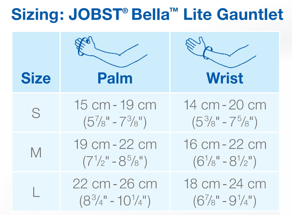 JOBST® Bella™ Lite Ready-to-Wear Gauntlet 20-30mmhg – Essential Medical ...